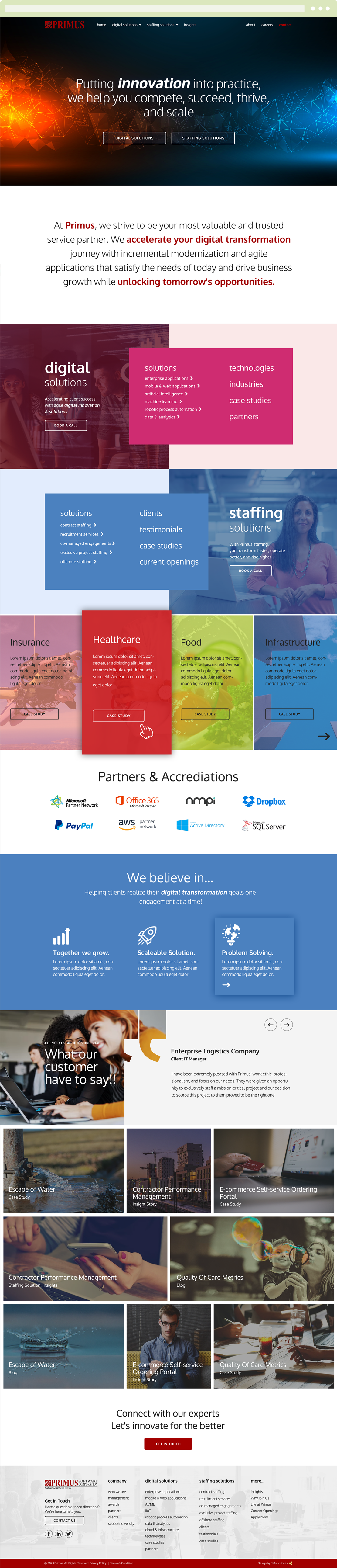 Primus: Software Development and Consulting Company | Refresh Ideas